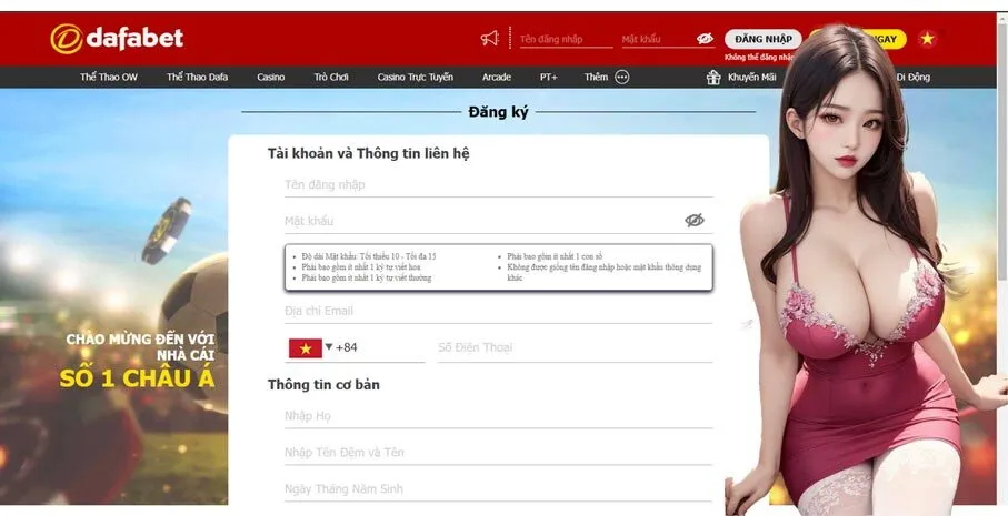 Hướng dẫn đăng ký và đăng nhập tại DAFABET dễ dàng